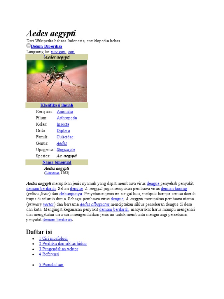 Aedes Aegypti | PDF