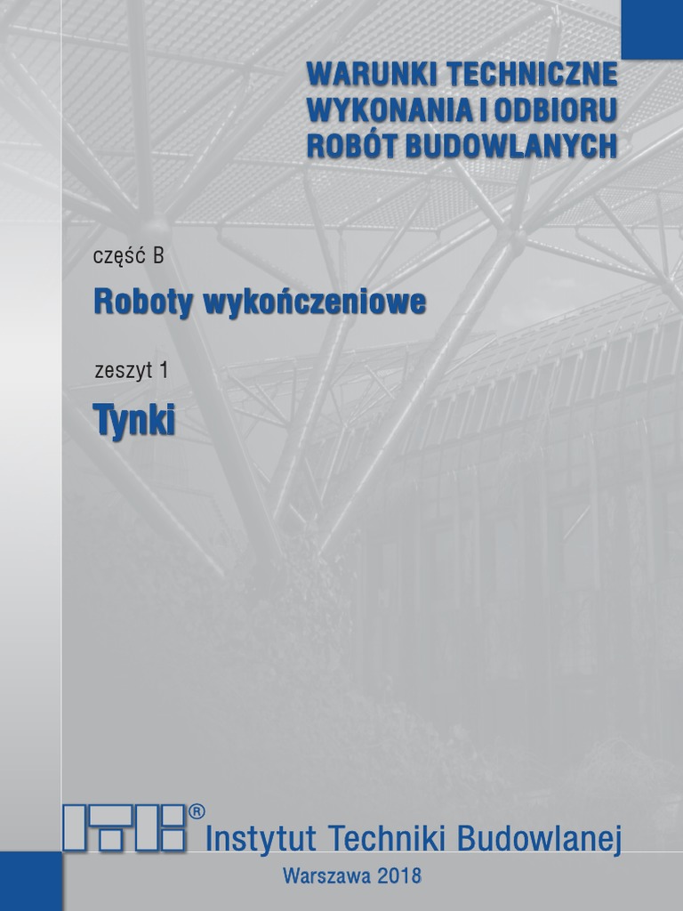 WTWiORB ITB B 01 Tynki | PDF