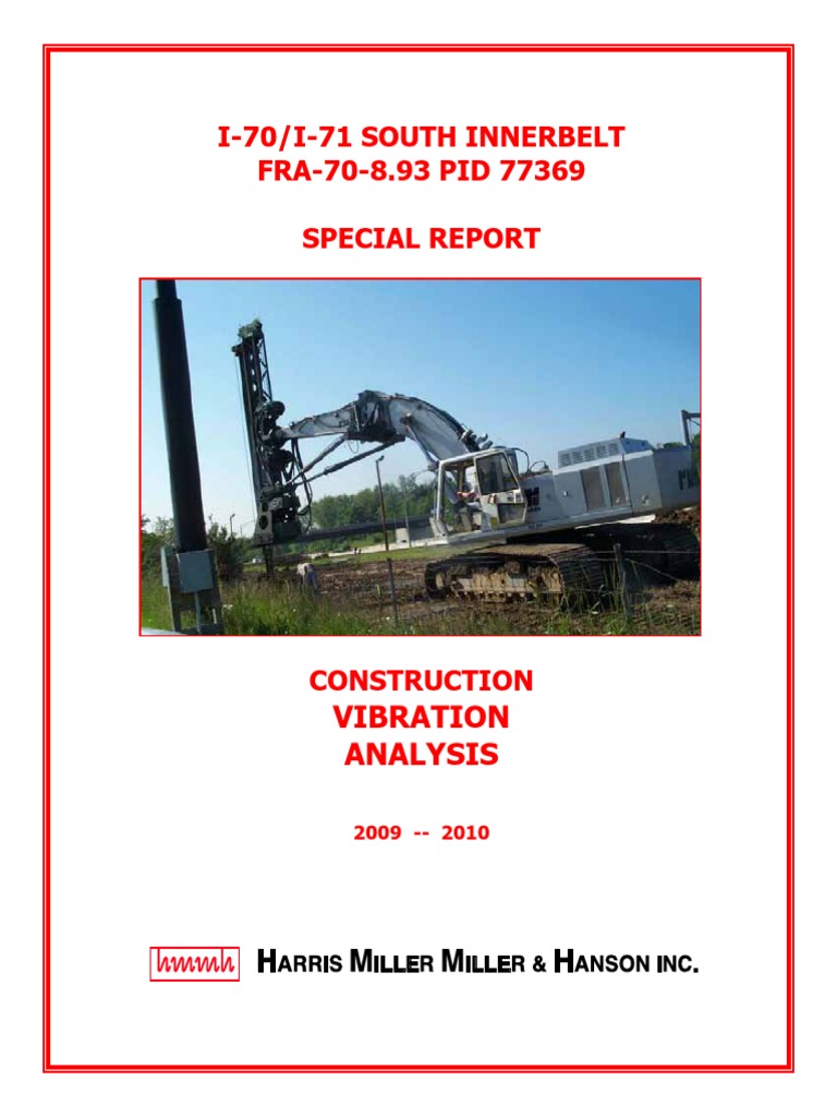 Construction Vibration Report | Download Free PDF | Decibel | Deep ...
