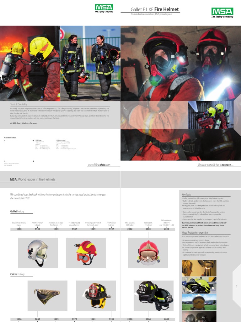 Gallet F1 XF Brochure GB | PDF | Firefighter | Building Insulation