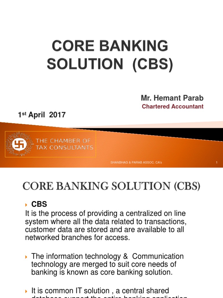 1-4-2017 CA Hemant Parab - CBS 2017 | PDF | Debits And Credits | Banking