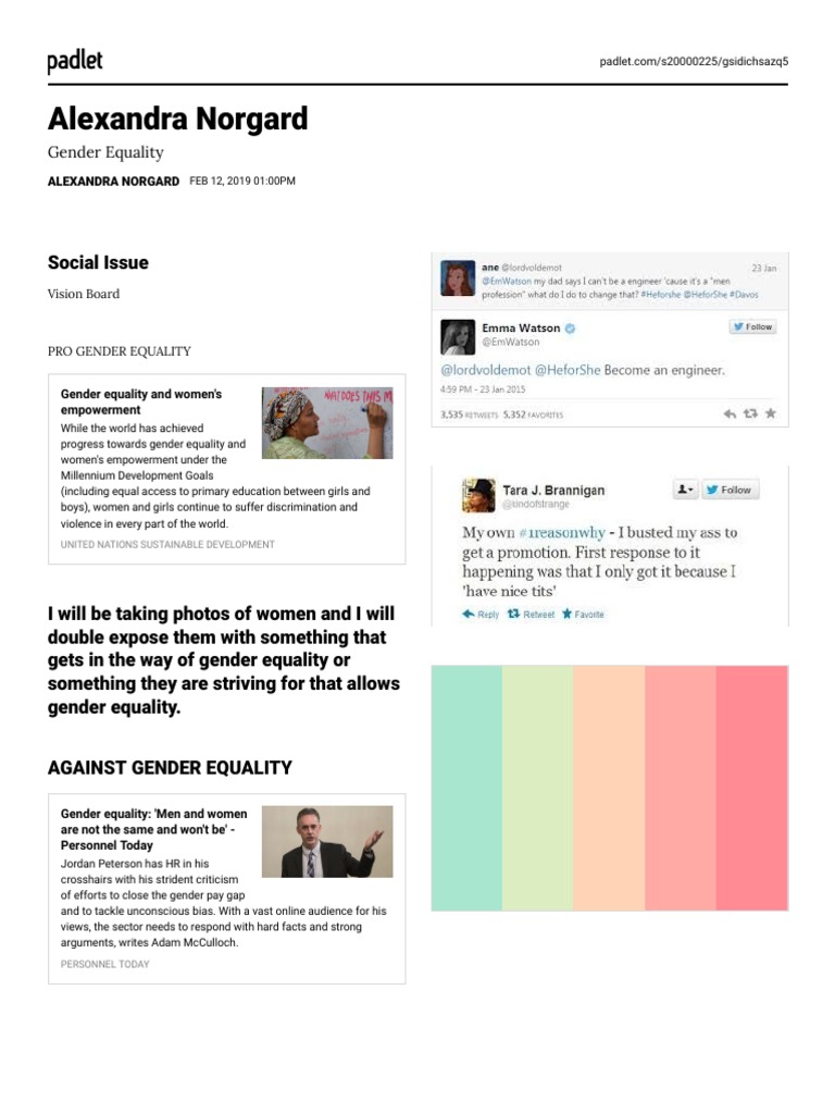 Padlet Gsidichsazq5 | PDF | Gender Equality | Gender Studies