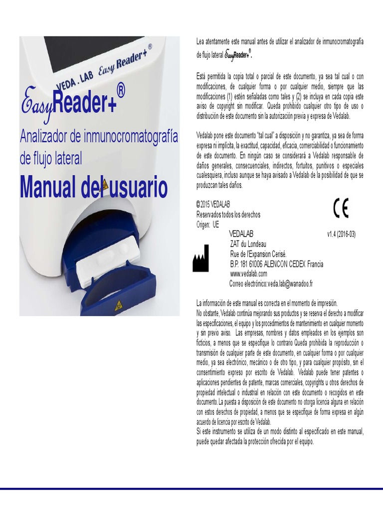 Manual Easy Reader PLUS | Descargar gratis PDF | USB | Diodo emisor de luz