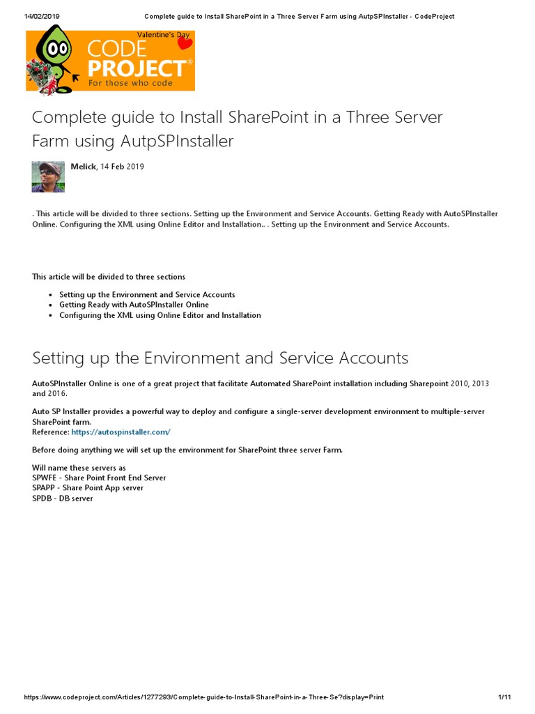 Complete Guide To Install SharePoint in A Three Server Farm Using ...