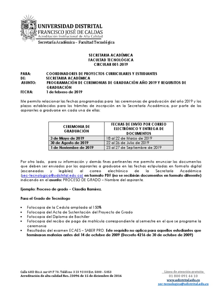 Circular 1 | PDF | Science | Ingeniería