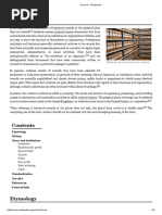 Types of Archives | PDF | Archive | Presidential Library