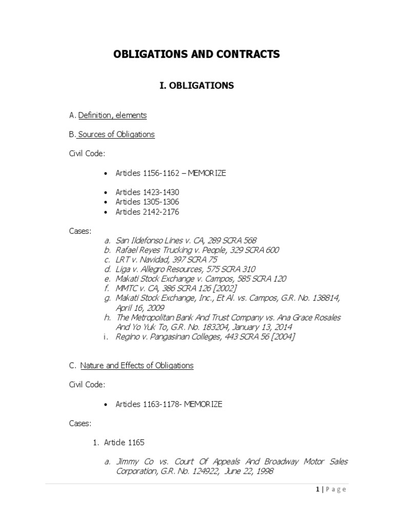 Obligations and Contracts | PDF | Corporate Law | Companies