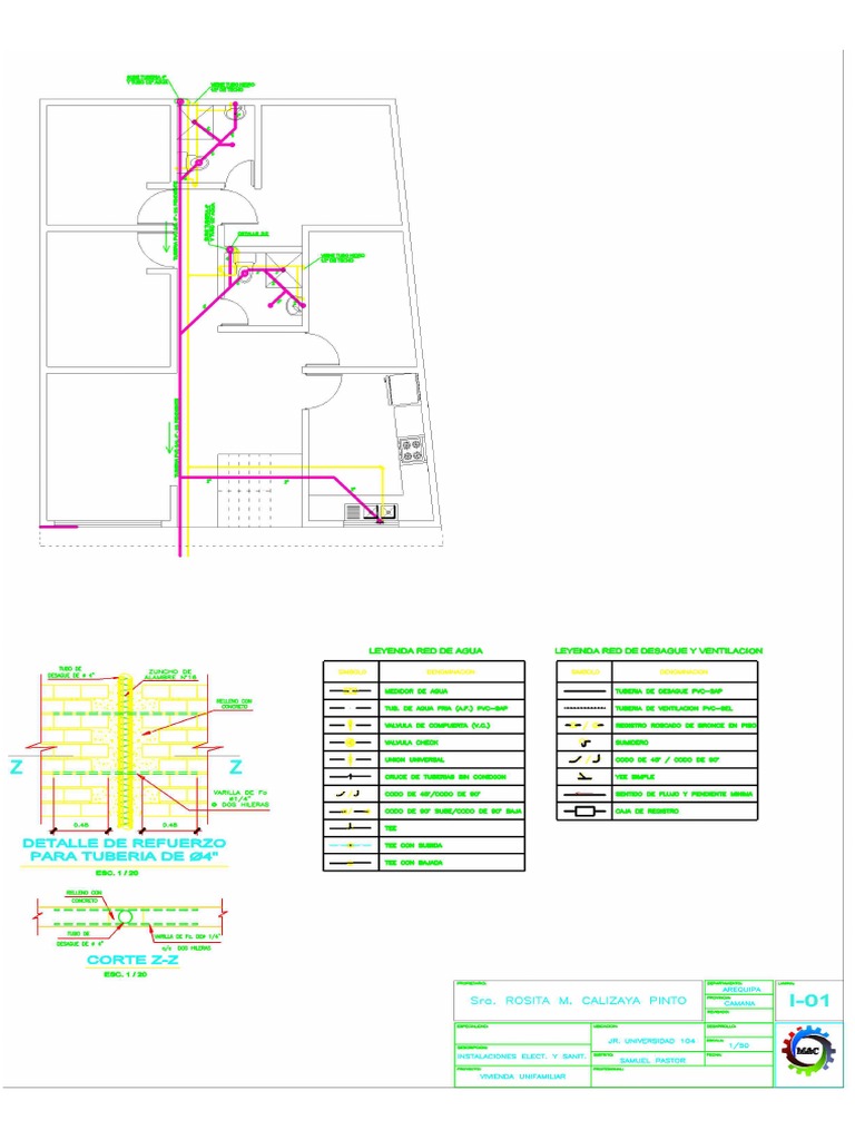 Planos Instalaciones Sanitarias | PDF
