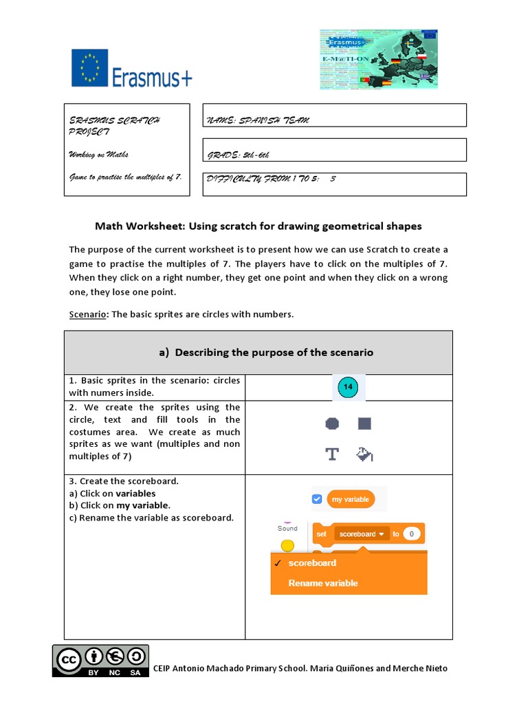 Scratch Worksheet - Multiples of 7 | PDF | Scratch (Programming ...
