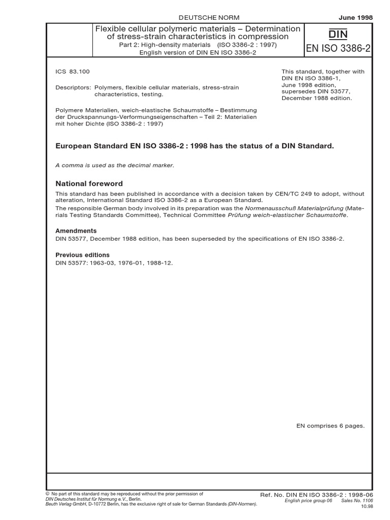 Iso 3386-2 High Density | PDF | International Organization For ...