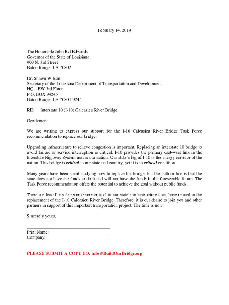 Support Letter 1202019 | PDF