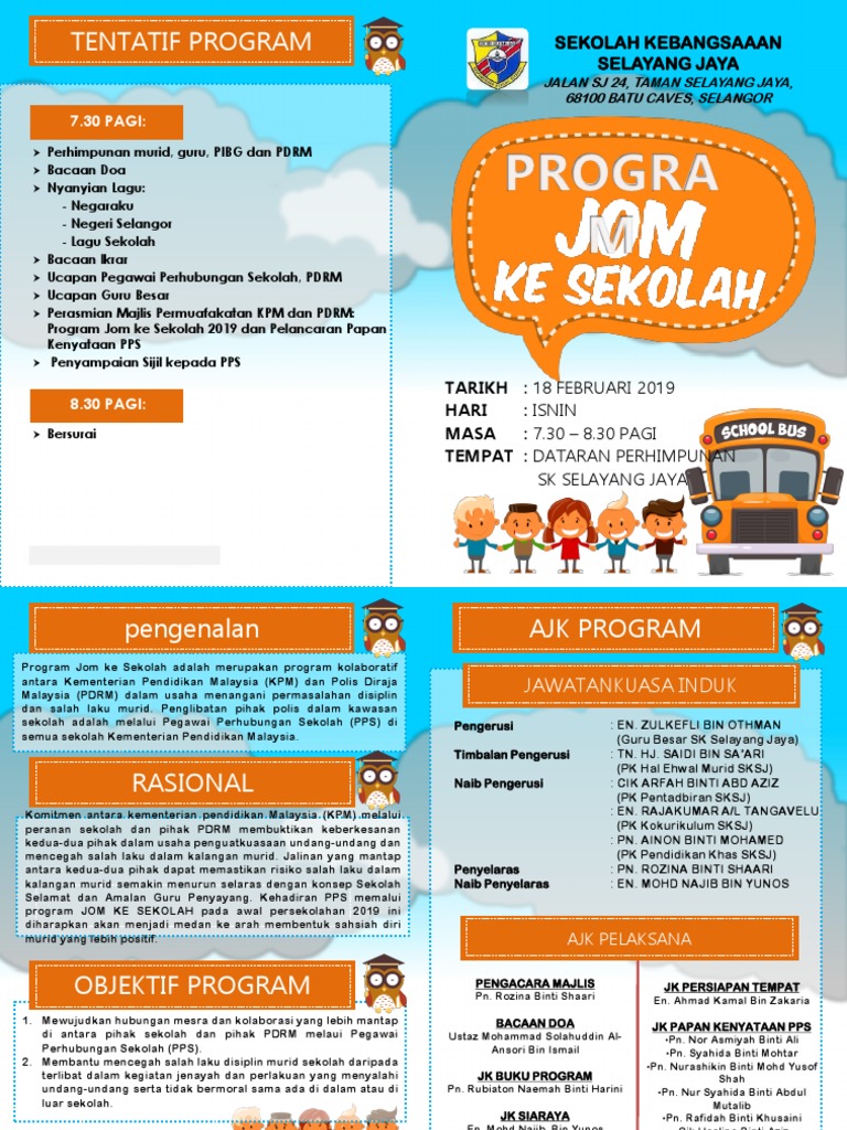 Buku Program Jom Ke Sekolah (Cikgugrafikdotcom) | PDF