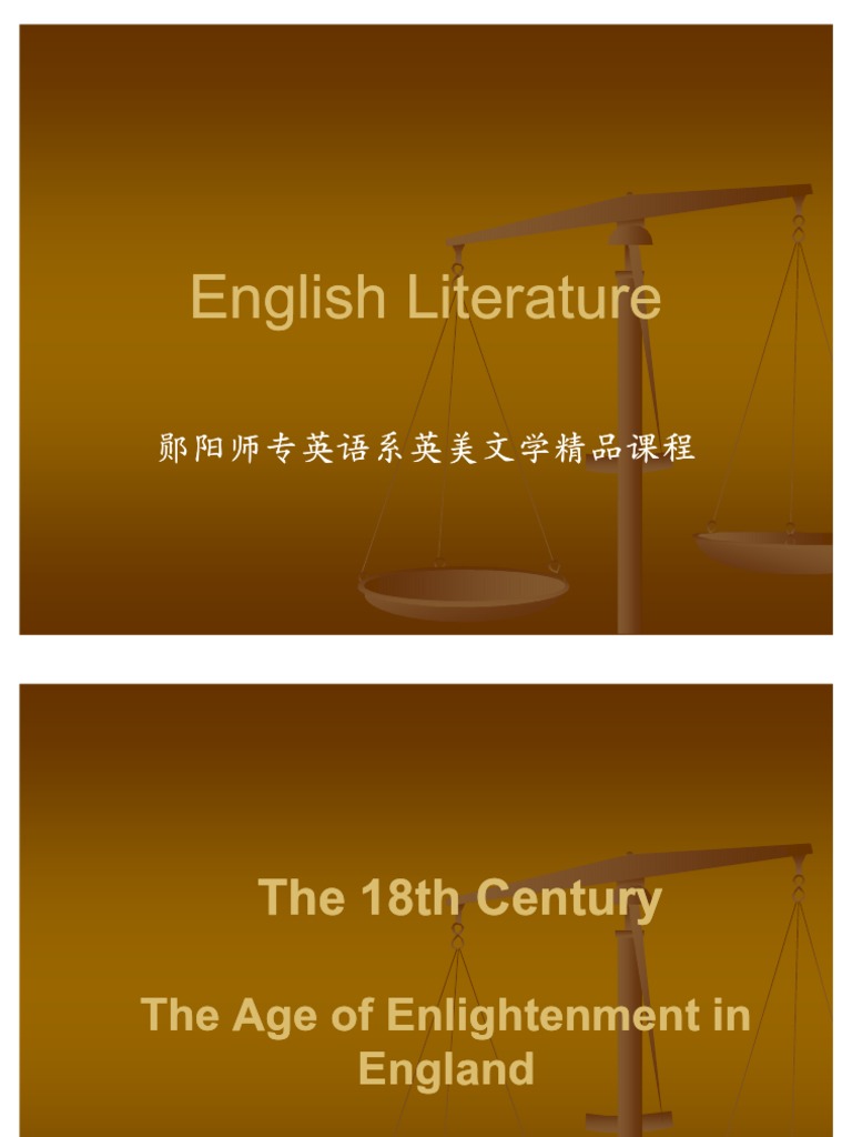 Part VI The 18th Century Literature | PDF | Alexander Pope | Novels