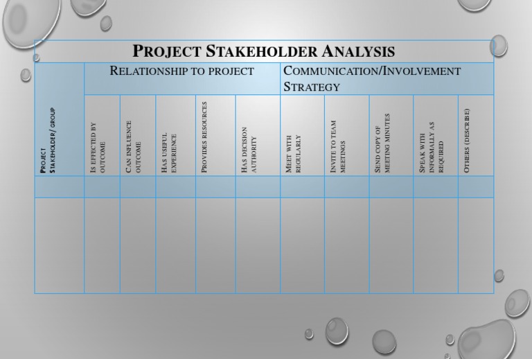 Stakeholder Table | PDF