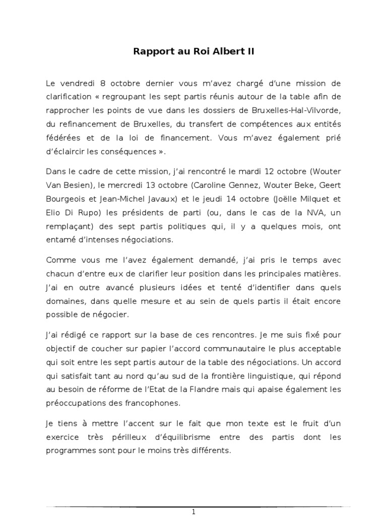 La Note de Wever | PDF