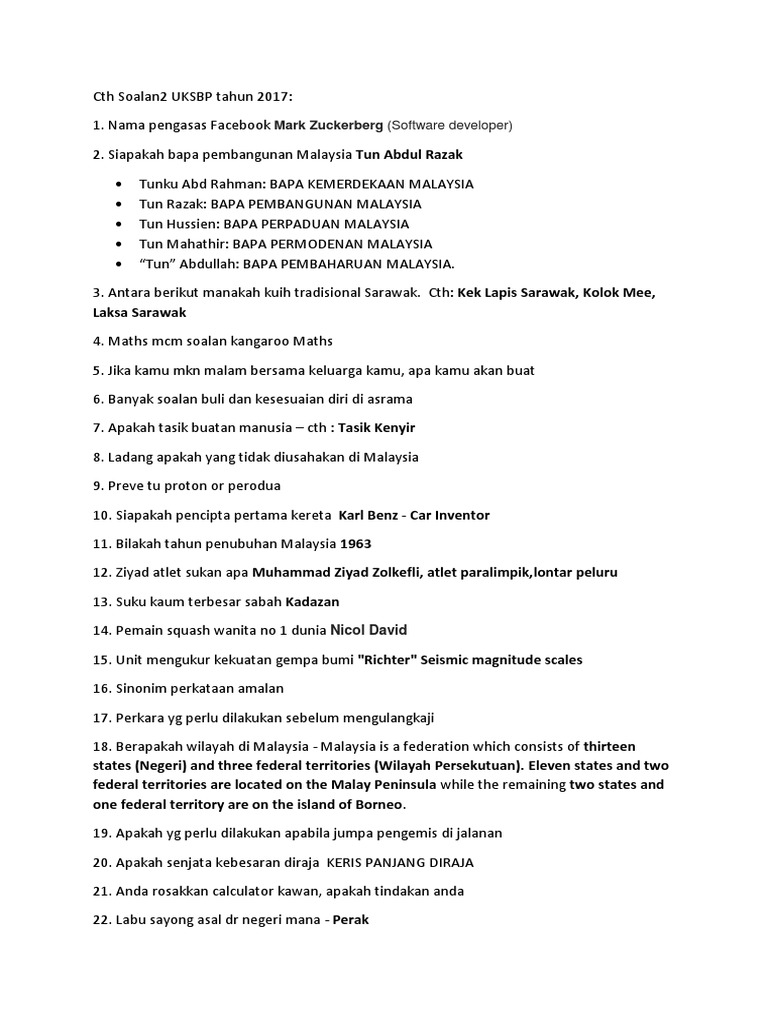 Permohonan SBP Soalan | PDF