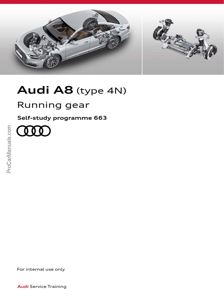 SSP 663 Audi A8 Type 4N Running Gear | PDF | Steering | Suspension ...