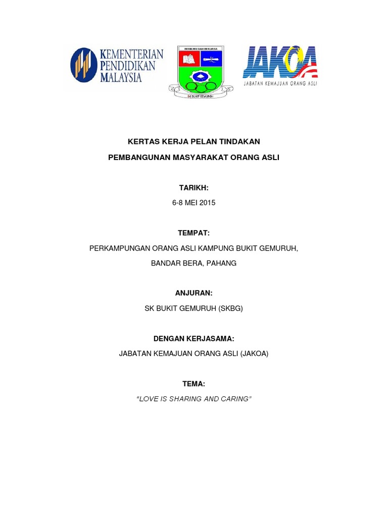 Contoh Kertas Kerja | PDF