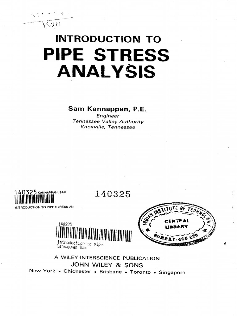 Introduction To Pipe Stress Analysis | PDF