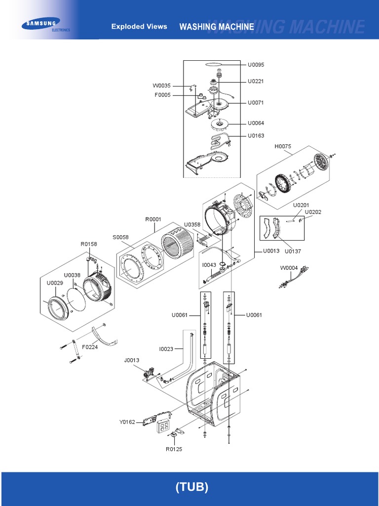 Vista Explodida Lavadora Samsung Wm1255agsyle | PDF