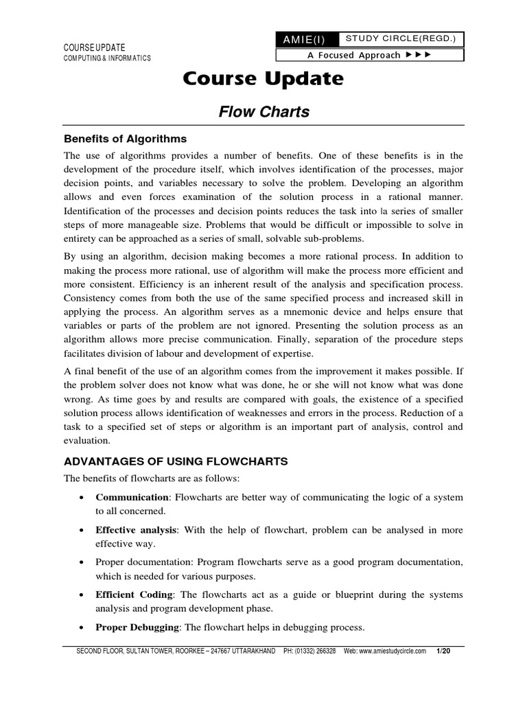 Course Update: Flow Charts | PDF | Scheduling (Computing) | Parameter (Computer Programming)