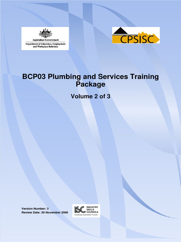 Plumbing and Services Training | PDF | Competence (Human Resources) | Vocational Education