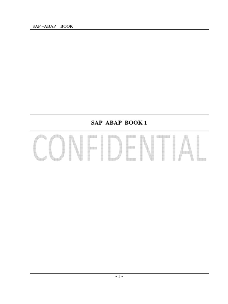 SAP ABAP for ERP Professionals | PDF | Sap Se | Enterprise Resource ...