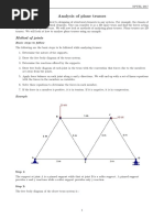 Module 7 - Method of Members | PDF | Truss | Force