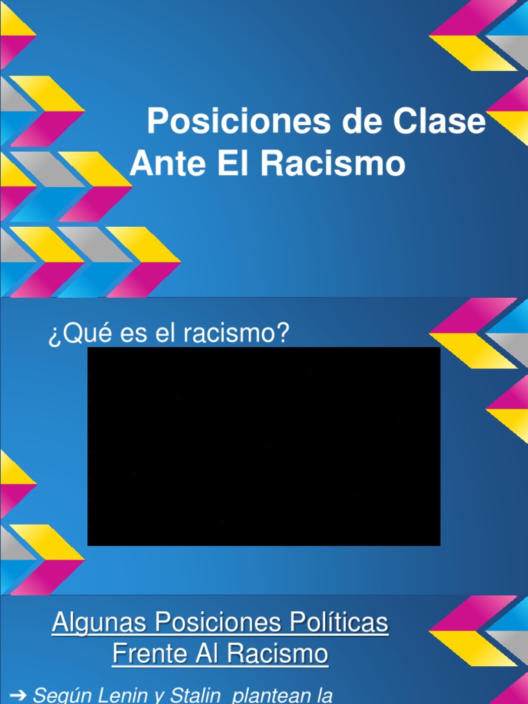 Posiciones de Clase Ante El Racismo | PDF | Racismo | Discriminación y ...