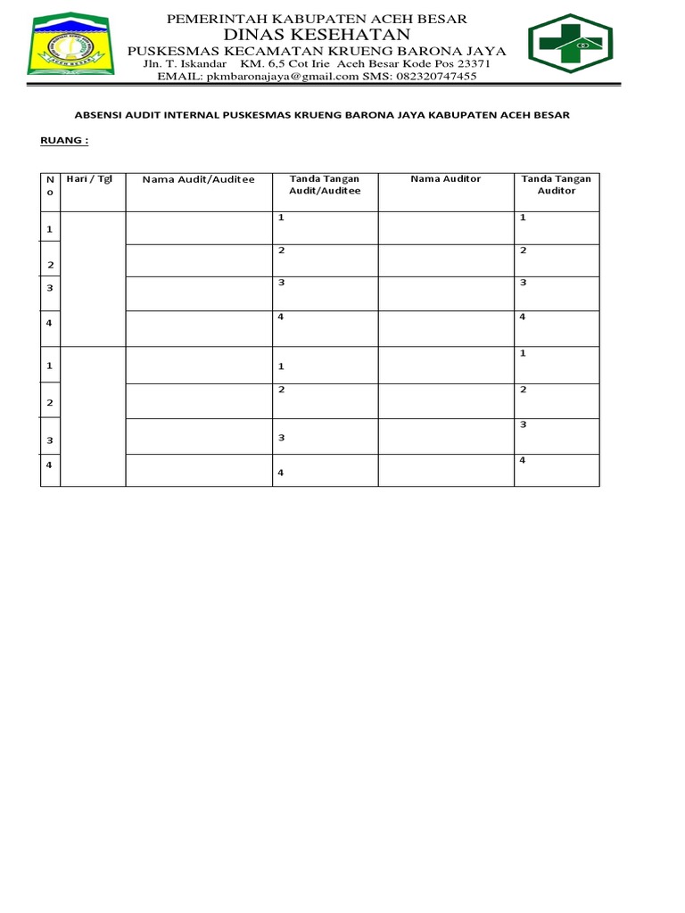 Absensi Audit | PDF