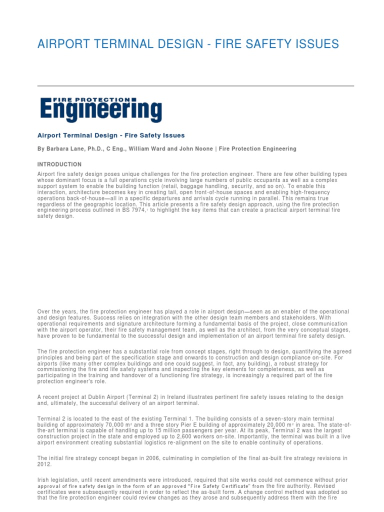 Airport Terminal Design | PDF | Airport | Fire Safety