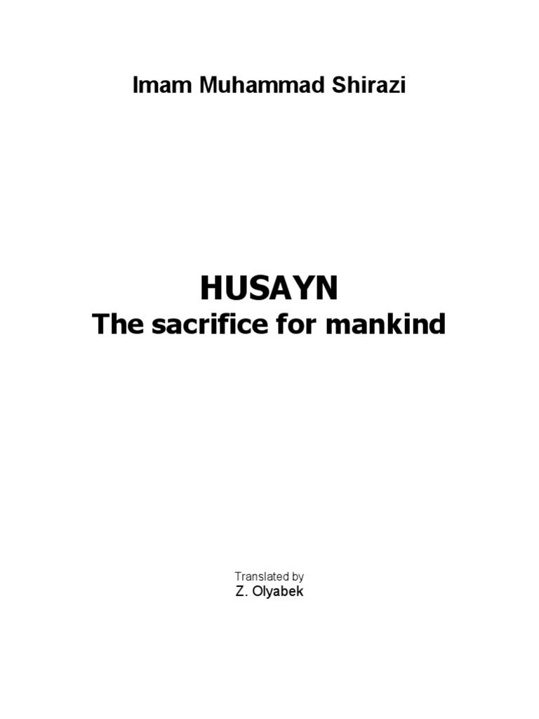 Al Hussain (A.s) | PDF | Husayn Ibn Ali | Ali