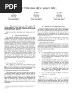 IEEE - Paper Presentation Template | PDF | Bracket | Note (Typography)