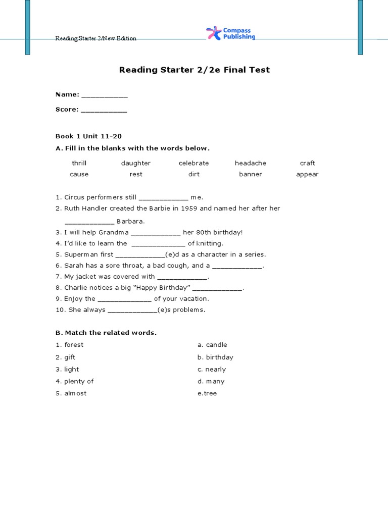 Reading Test | PDF