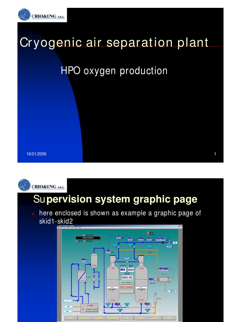 Cryogenic Air Separation Process Overview | PDF | Oxygen | Gas Technologies