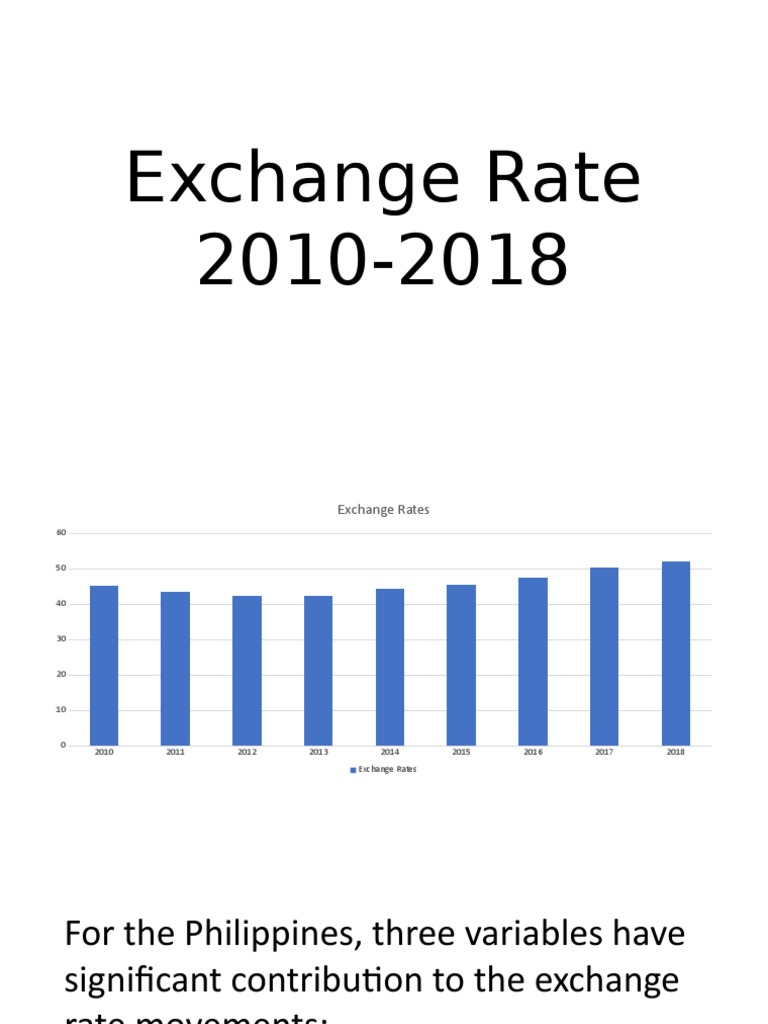 Exchange Rate 2010-2018 | PDF