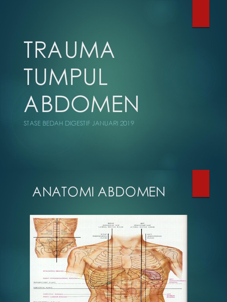 Penanganan Trauma Abdomen Tumpul | PDF | Peritoneum | Abdomen