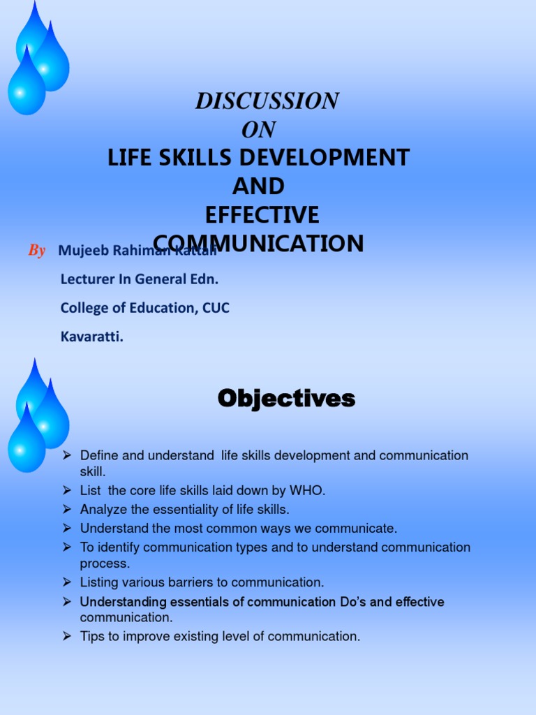 Life Skills&Communication | PDF