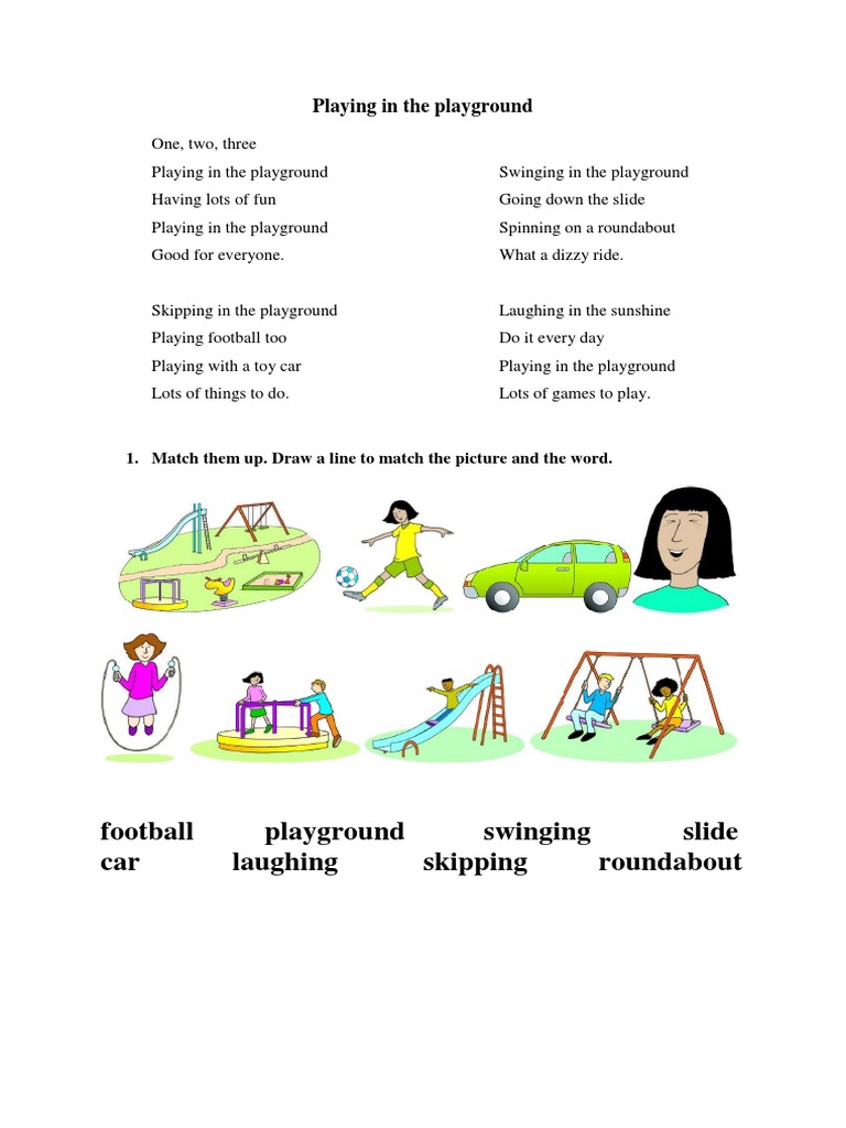 Fun Activities in the Playground | PDF