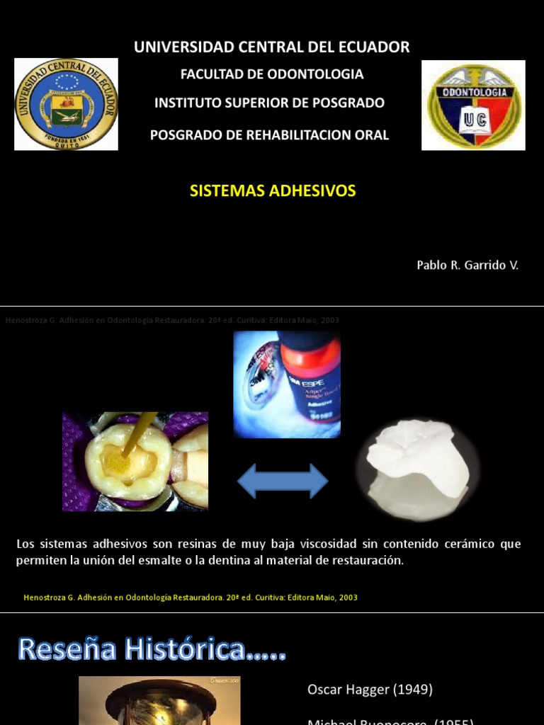 Sistemas Adhesivos | PDF | Adhesión | Boca