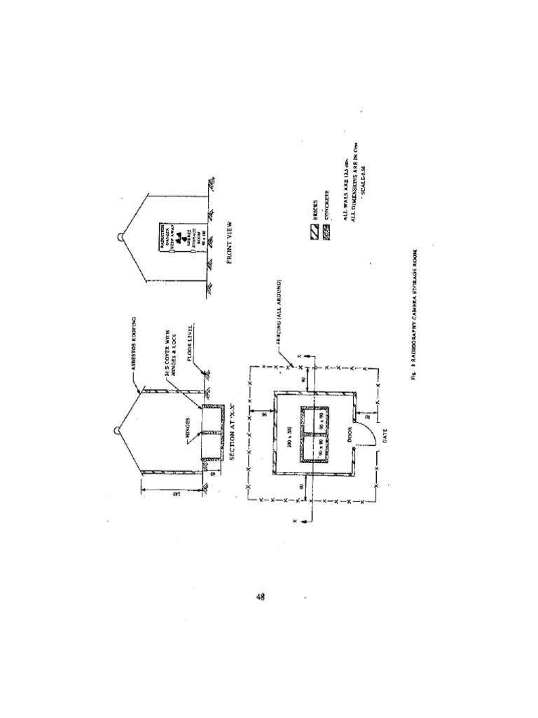 Industrial Radiography Pit Room Sketch SG-In-01 | PDF