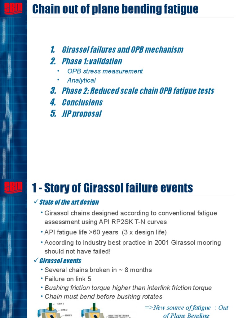 OPB Mooring Chains | PDF | Fatigue (Material) | Deformation (Engineering)