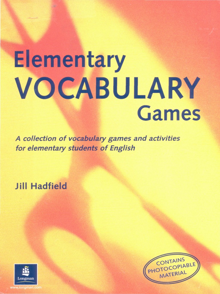 3 Elementary VOCABULARY Games PDF | PDF