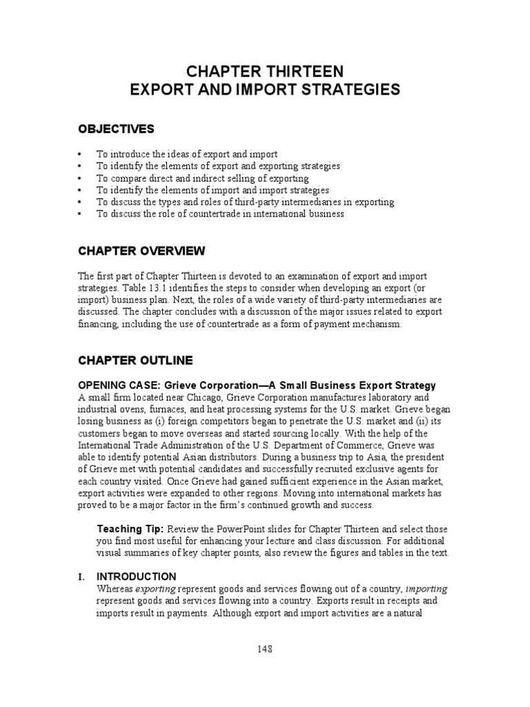 Import - Export Strategy | PDF | Exports | Cargo