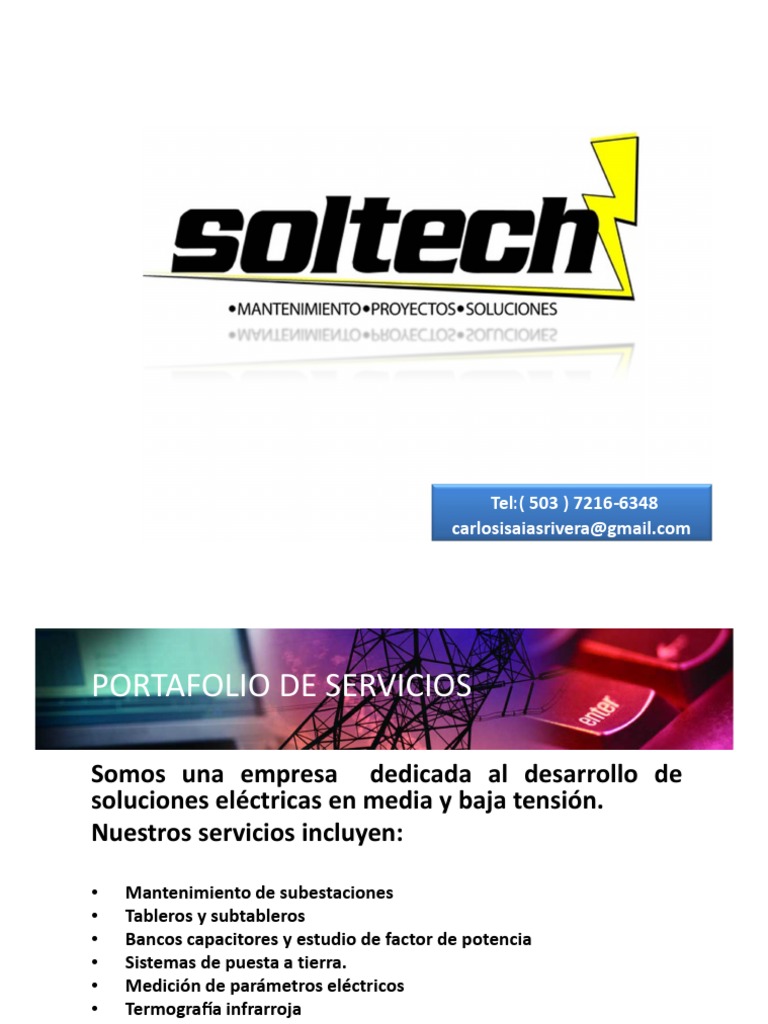 Presentacion Soltech 2018 PDF | PDF | Poder (Física) | Energia electrica