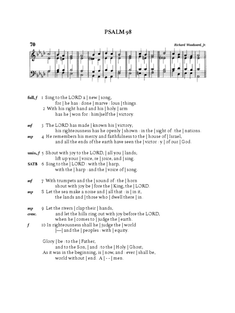 Psalm 98 Woodward | PDF