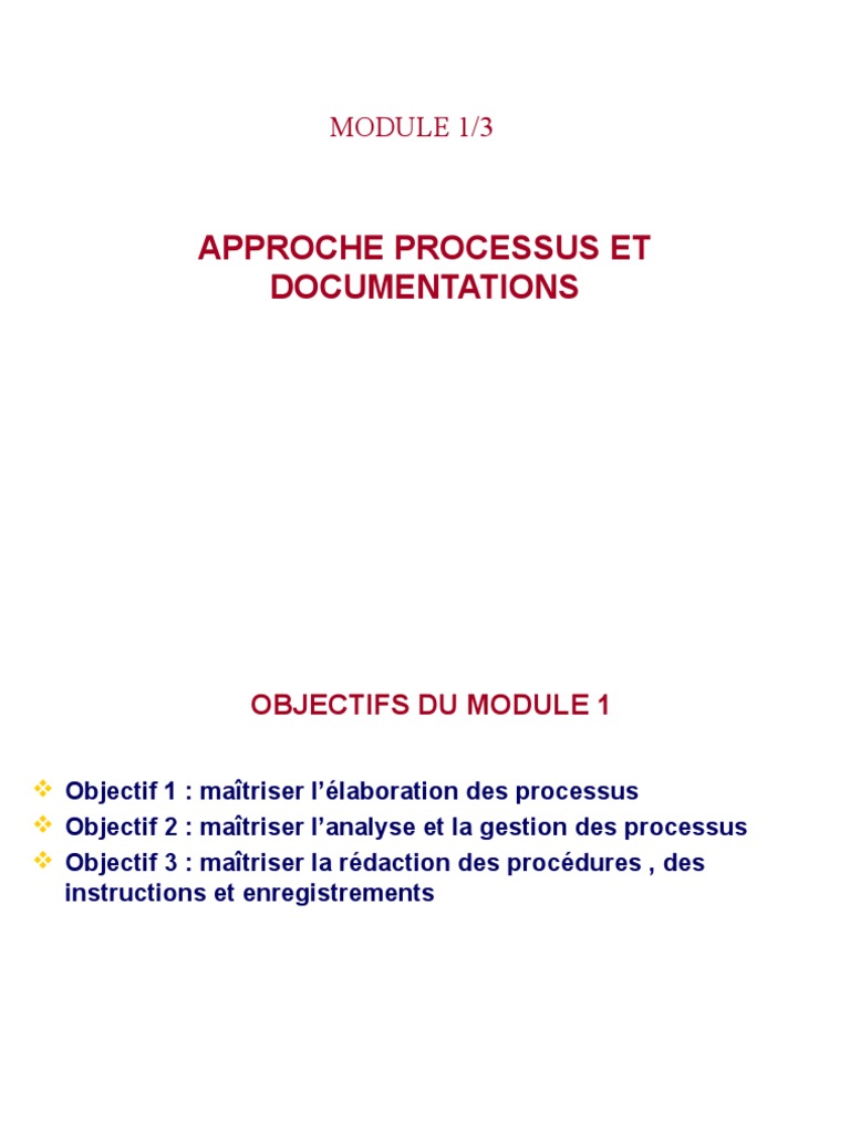Approche Processus et Gestion Qualité | PDF | Business
