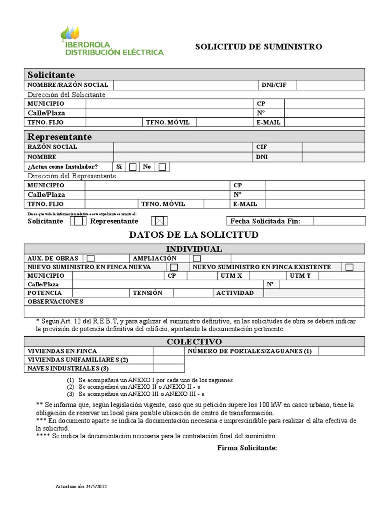 Solicitud de Suministro | PDF | Business