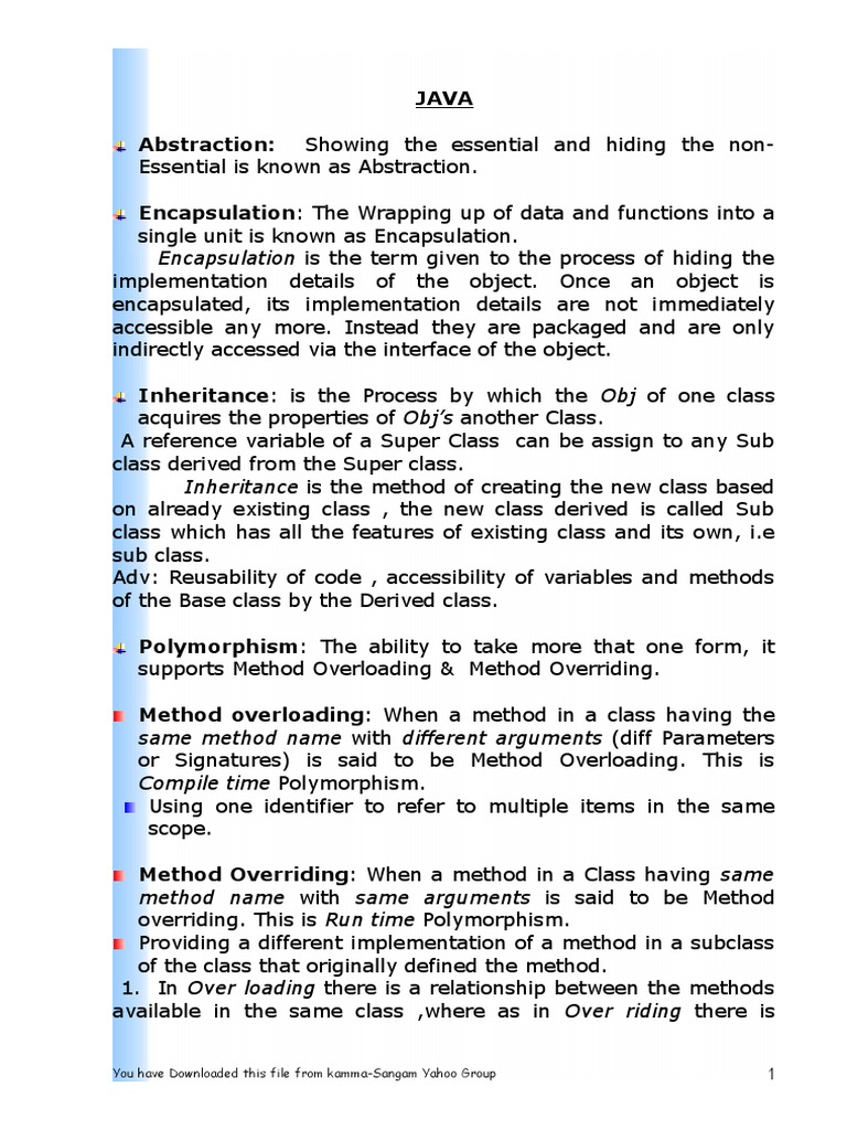 Complete Java&J2 EE | PDF | Method (Computer Programming) | Class ...