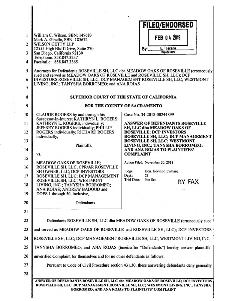 Response | Affirmative Defense | Damages